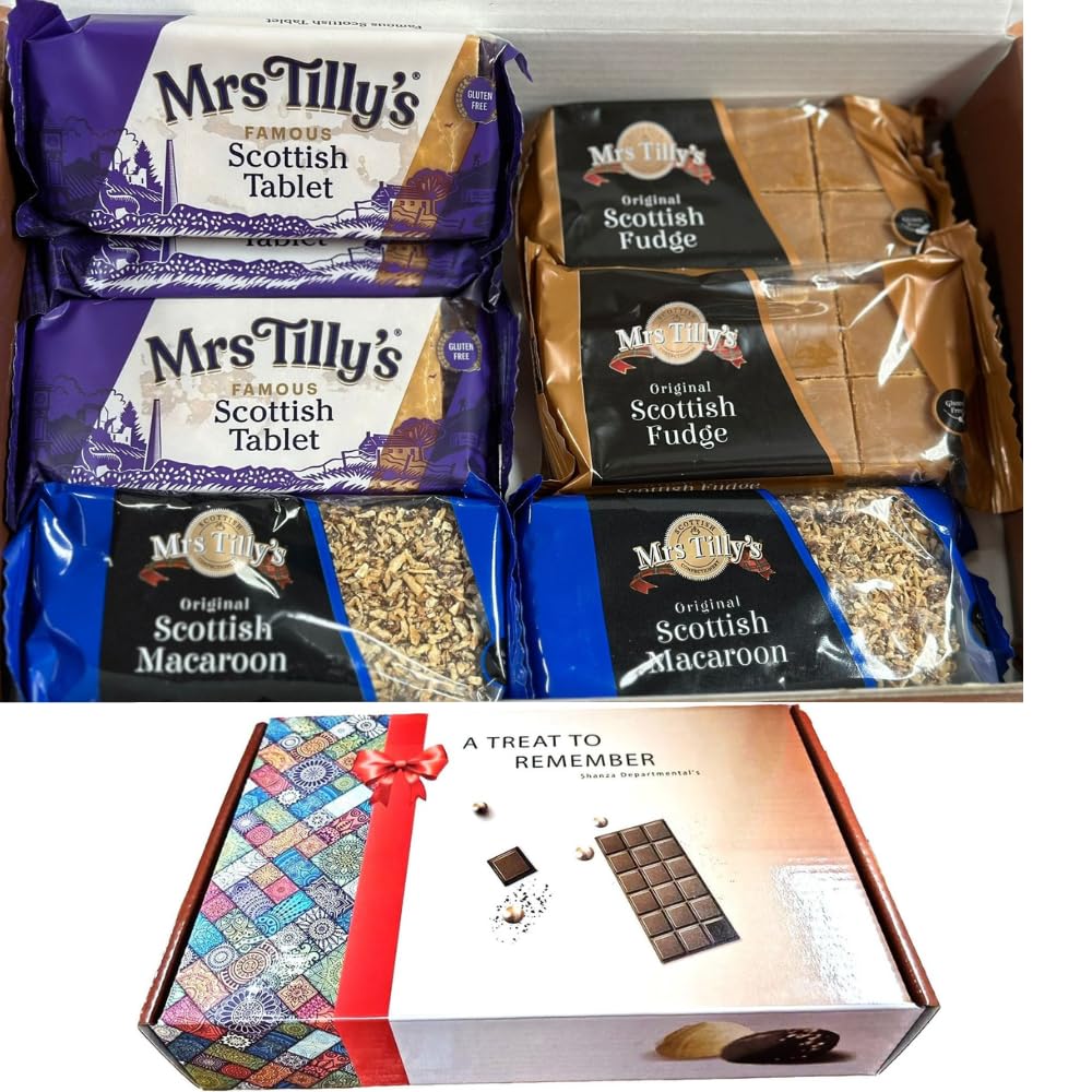 Mrs Tilly's Luxury Gourmet tablet Selection Hamper (Pack of 7 Bars ...