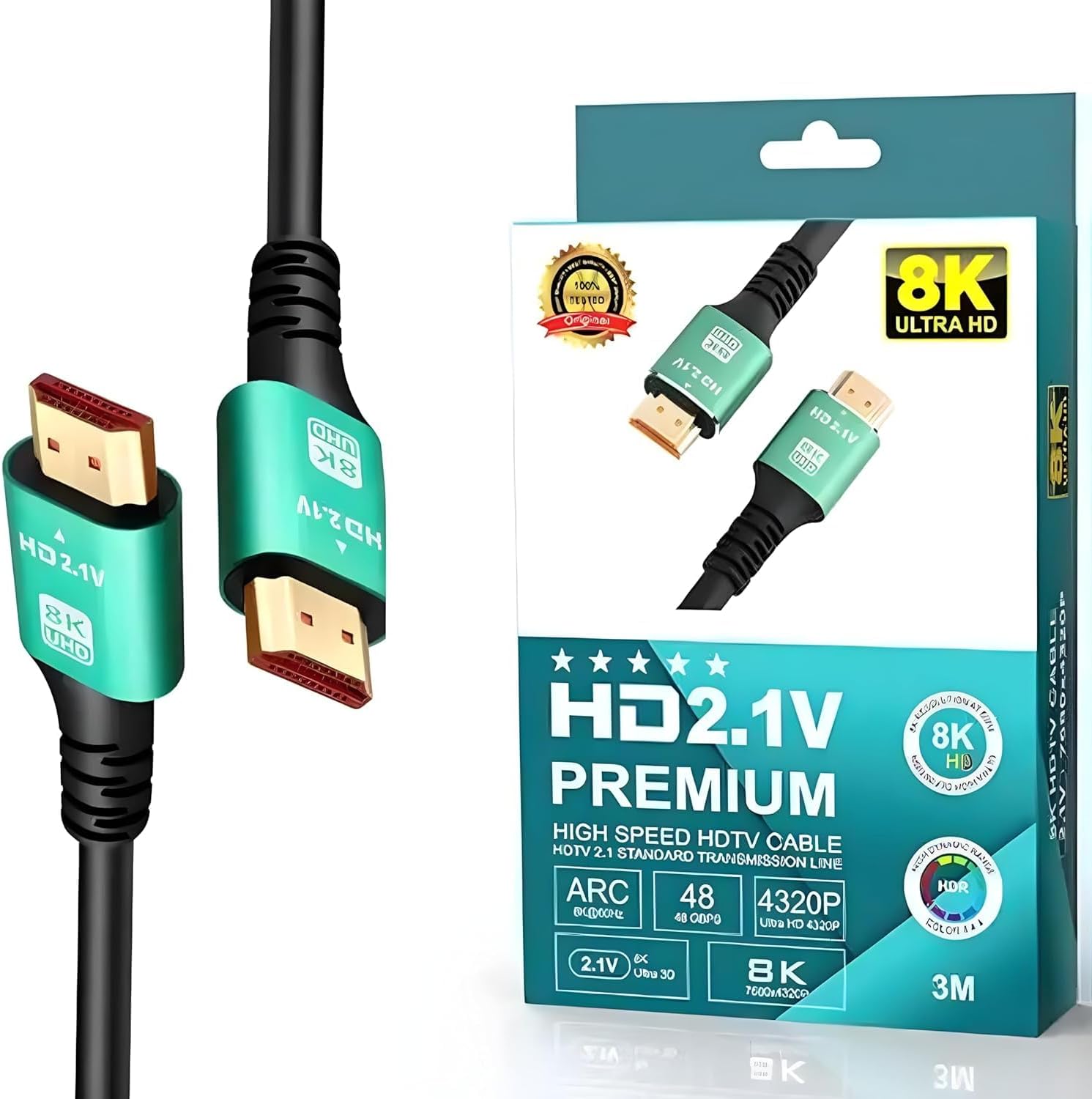 4K HDR HDMI Cable 6 Feet - 2160P HDMI 2.0 - HDCP 2.2 - 24AWG CL3 ...