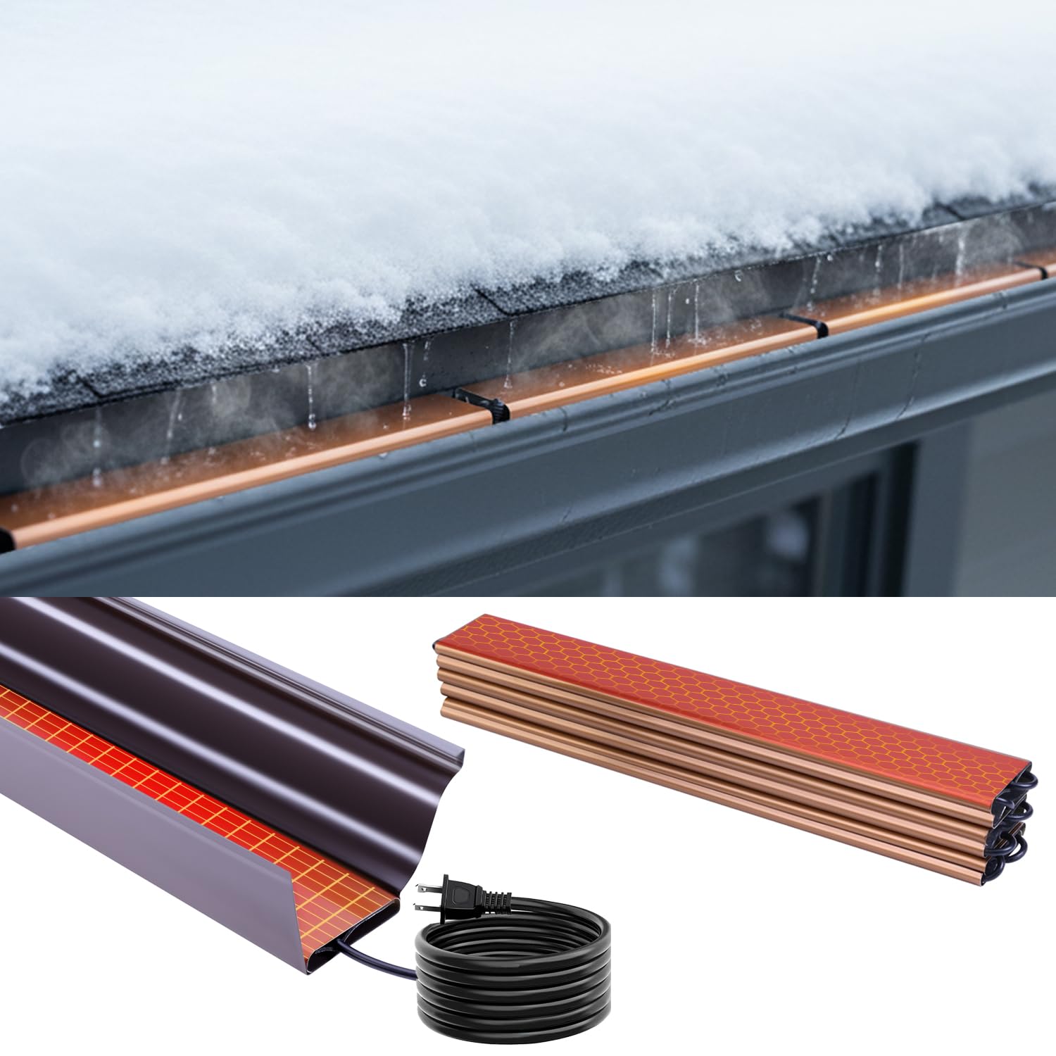 Snapklik.com : H&G Lifestyles 20ft Electric Gutter Heater For Roof ...