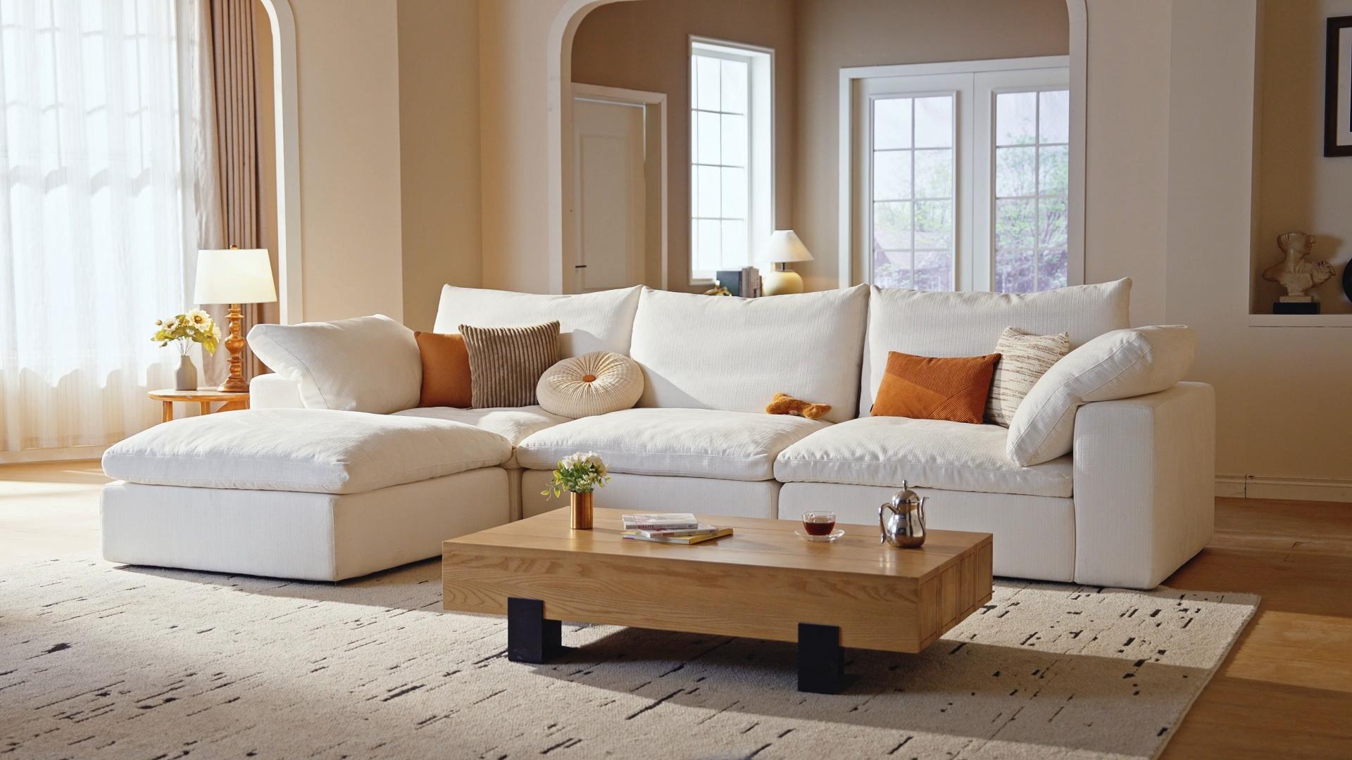 Watch Vorthio Cloud Couch White on Amazon Live