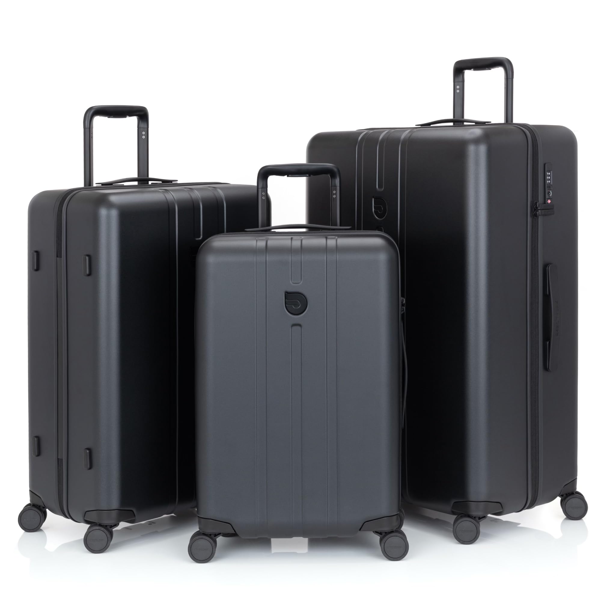 Aerotrunk 3 Piece Luggage Set - Lightweight Hard Shell Travel Suitcases ...
