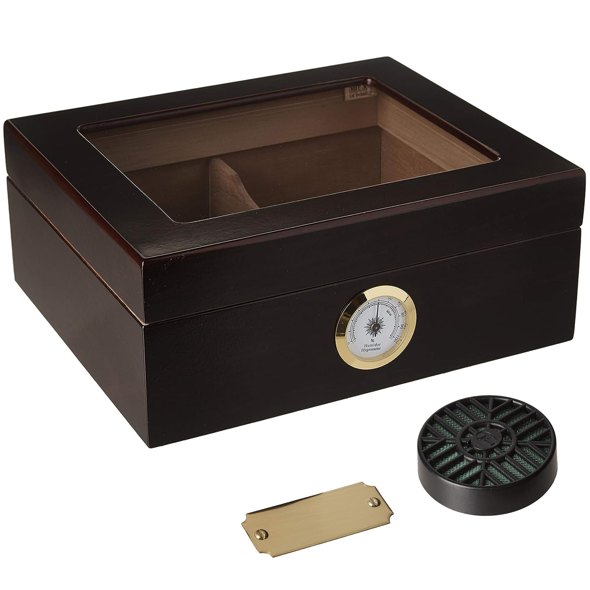 Amazon.com: Humidor Supreme Capri Desktop Humidor with Glass Top ...