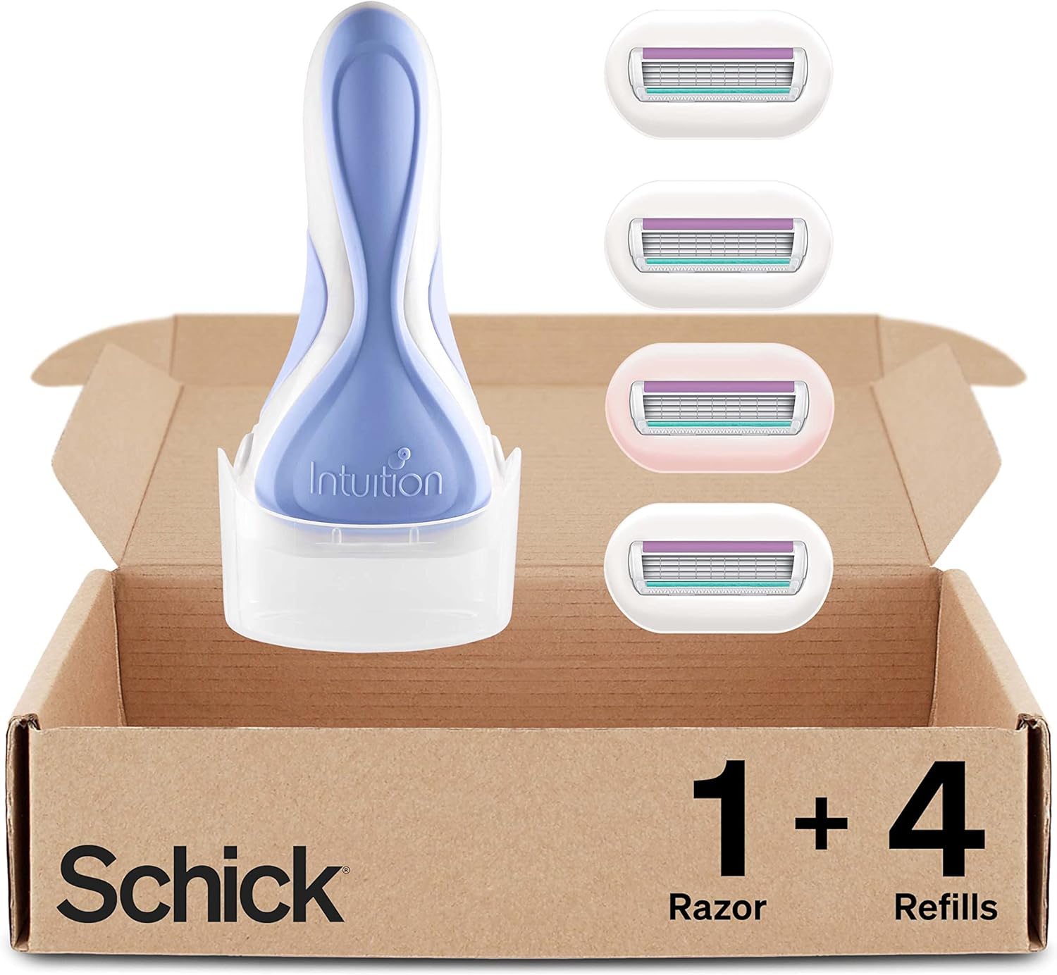 Schick Intuition Razors for Women with 1 Intuition Pure Nourishment ...
