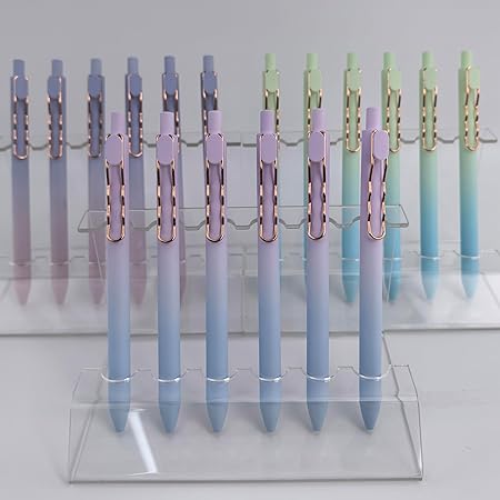 Amazon.com: Fengtaiyuan LanLvZi05P18， Stylish Gradient Color Pen, Black ...