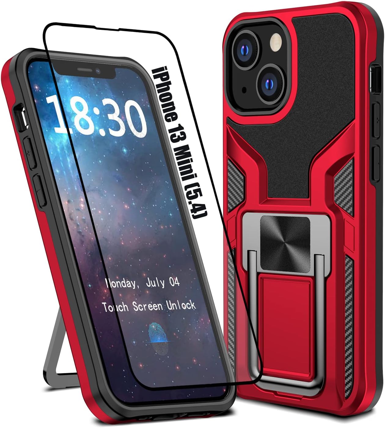 Amazon.com: YZOK for iPhone 13 Mini Case,with Camera Lens Cover HD ...