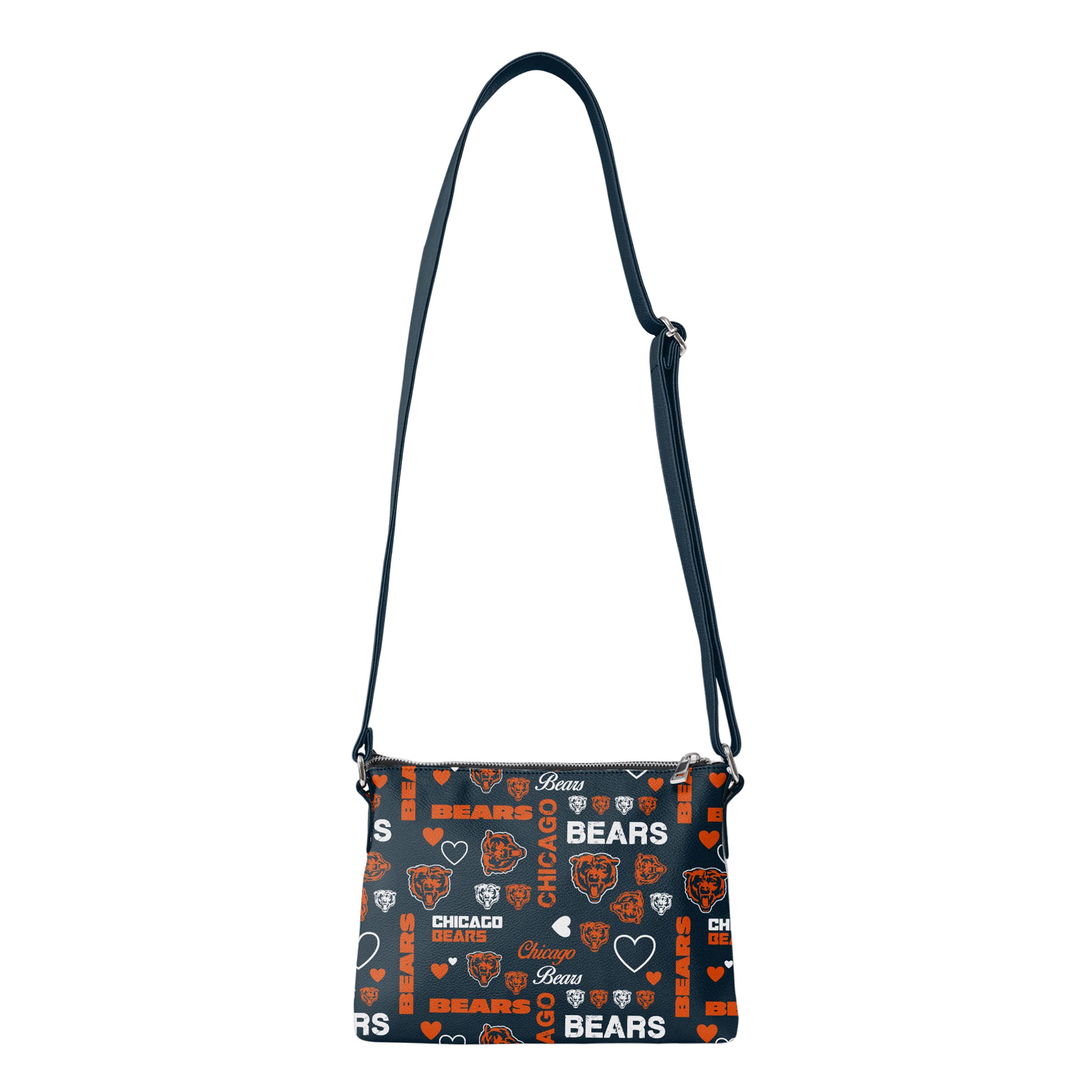 Snapklik.com : Chicago Bears NFL Logo Love Crossbody Purse