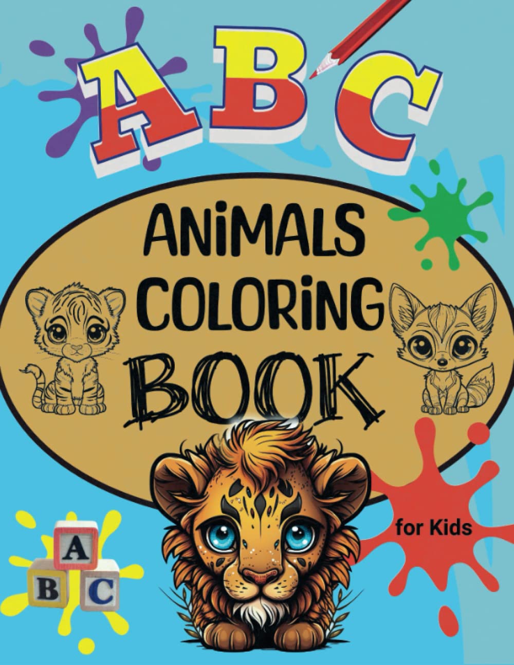ABC Animals Coloring Book: For Kids: 3-8 Animal Alphabet Explore and ...