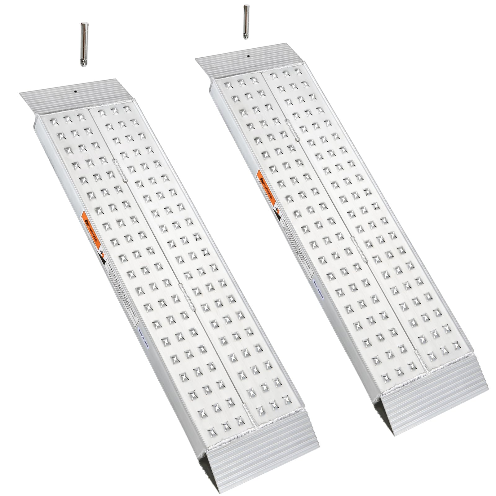 Buy Aluminum Shed Ramps 55x12inch, gardhom 2PCS Riding Mower Ramps ...