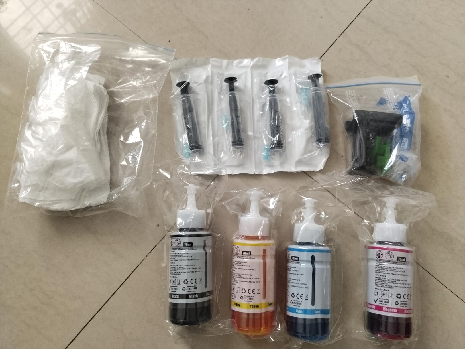 Verena Tool Kit Multi-Color Refill Ink Set Compatible for Canon TS207 ...