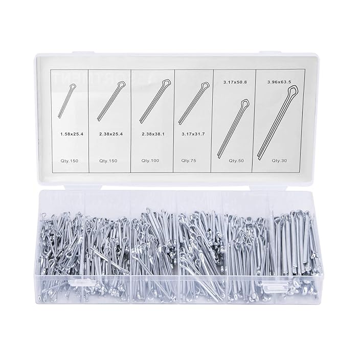 Buy Himetsuya 555 Pieces Stainless Steel Split Pins Split Pins ...
