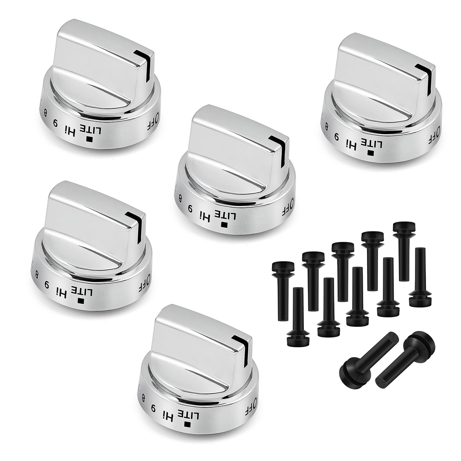 Amazon.com: WB03X24818 Stove Knobs WB02X24790 Grate Rubber Feet ...