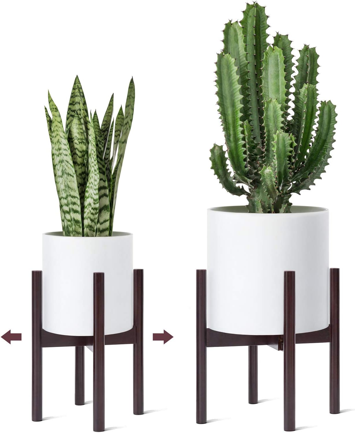 Amazon.com : Mkono Mid Century Plant Stand Adjustable Indoor Modern ...