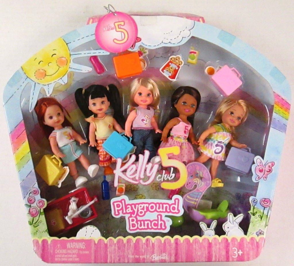 Amazon.com: Barbie Kelly Club 5 Playground Bunch : Toys & Games