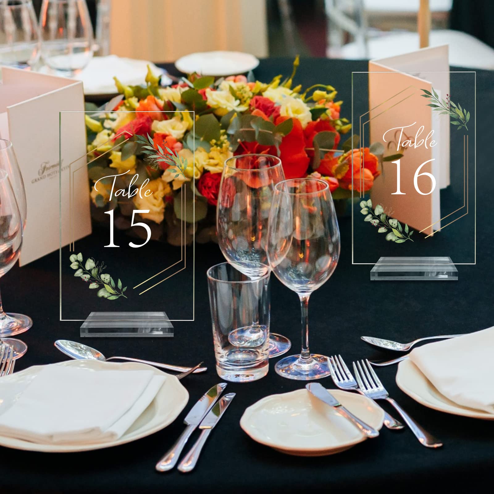Snapklik.com : OurWarm Acrylic Wedding Table Numbers 1-20