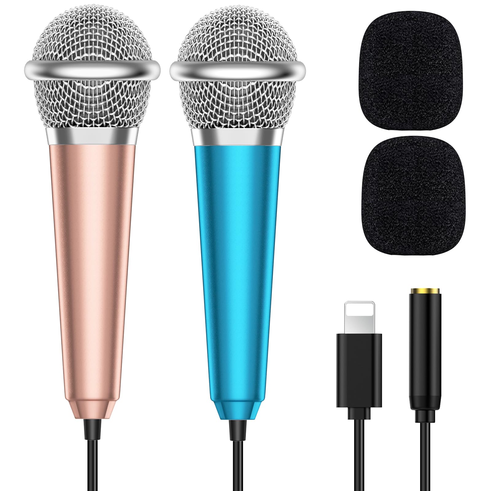 Amazon.com: 2PCS Mini Microphone for iPhone iPad Small ASMR Tiny ...