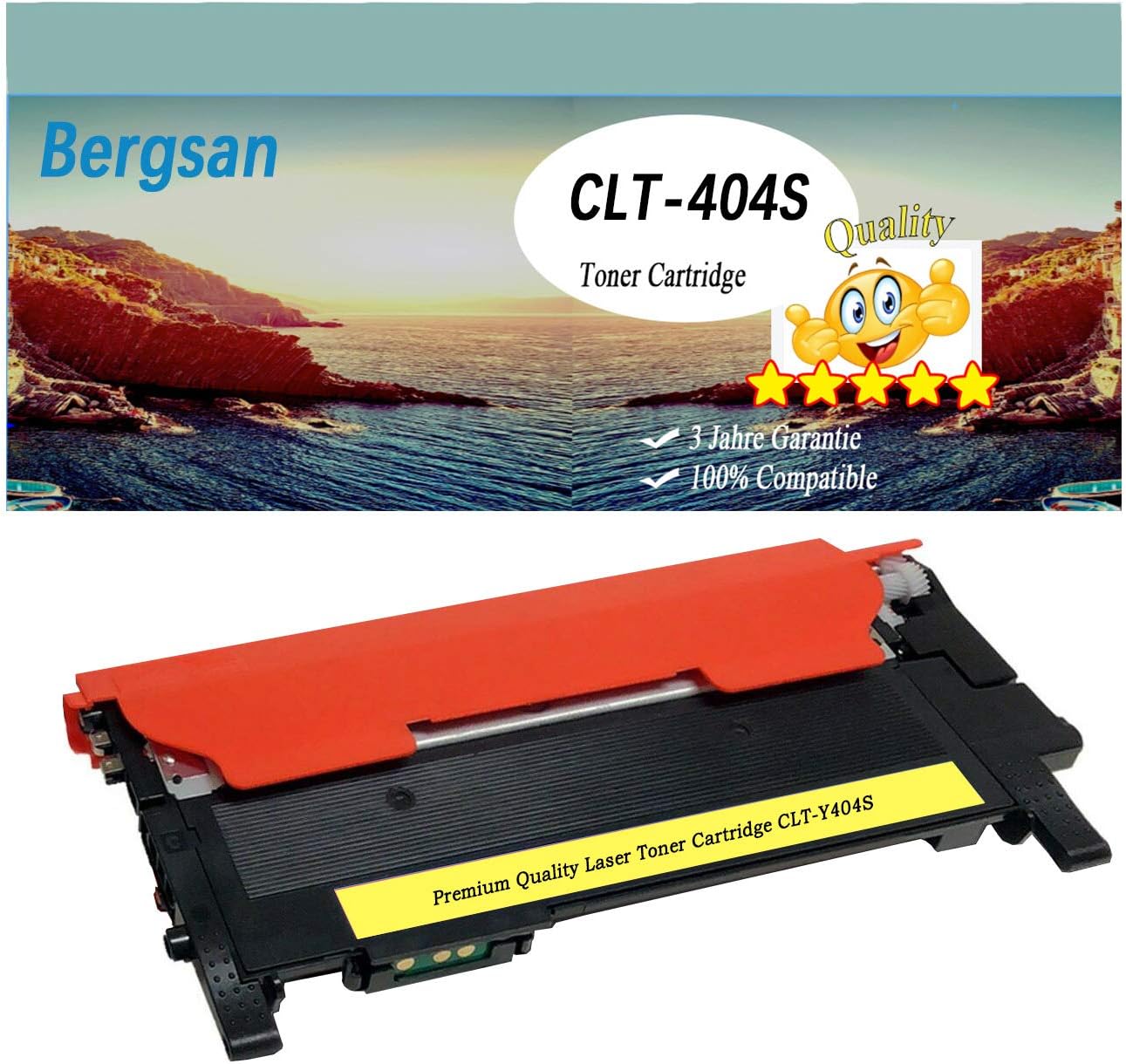 Bergsan 1 Gelb Yellow Toner XL kompatibel mit Samsung CLT Y404S Xpress ...