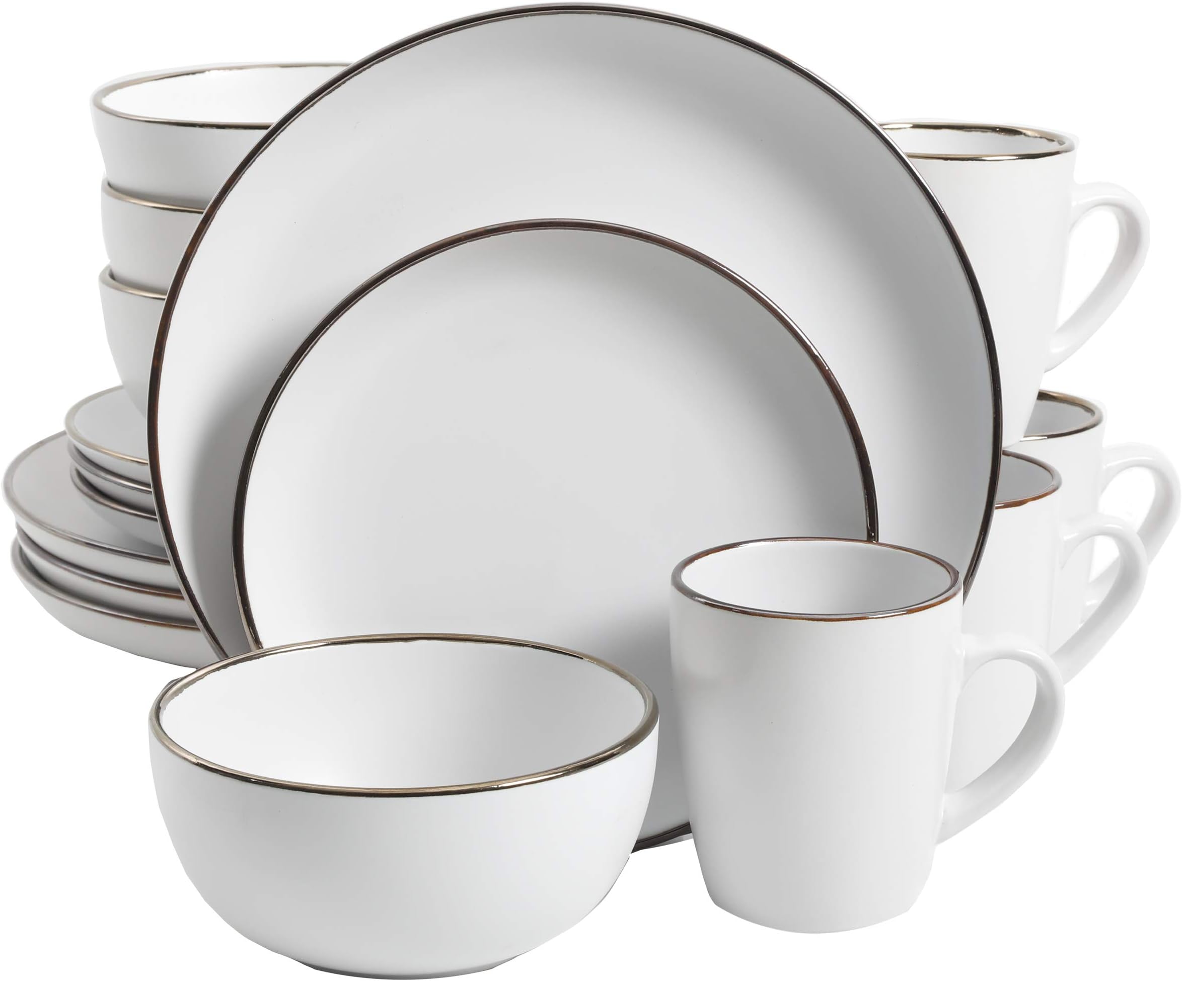 Amazon.com | Fable Dinnerware Set - Includes 4 Each of The Dinner ...