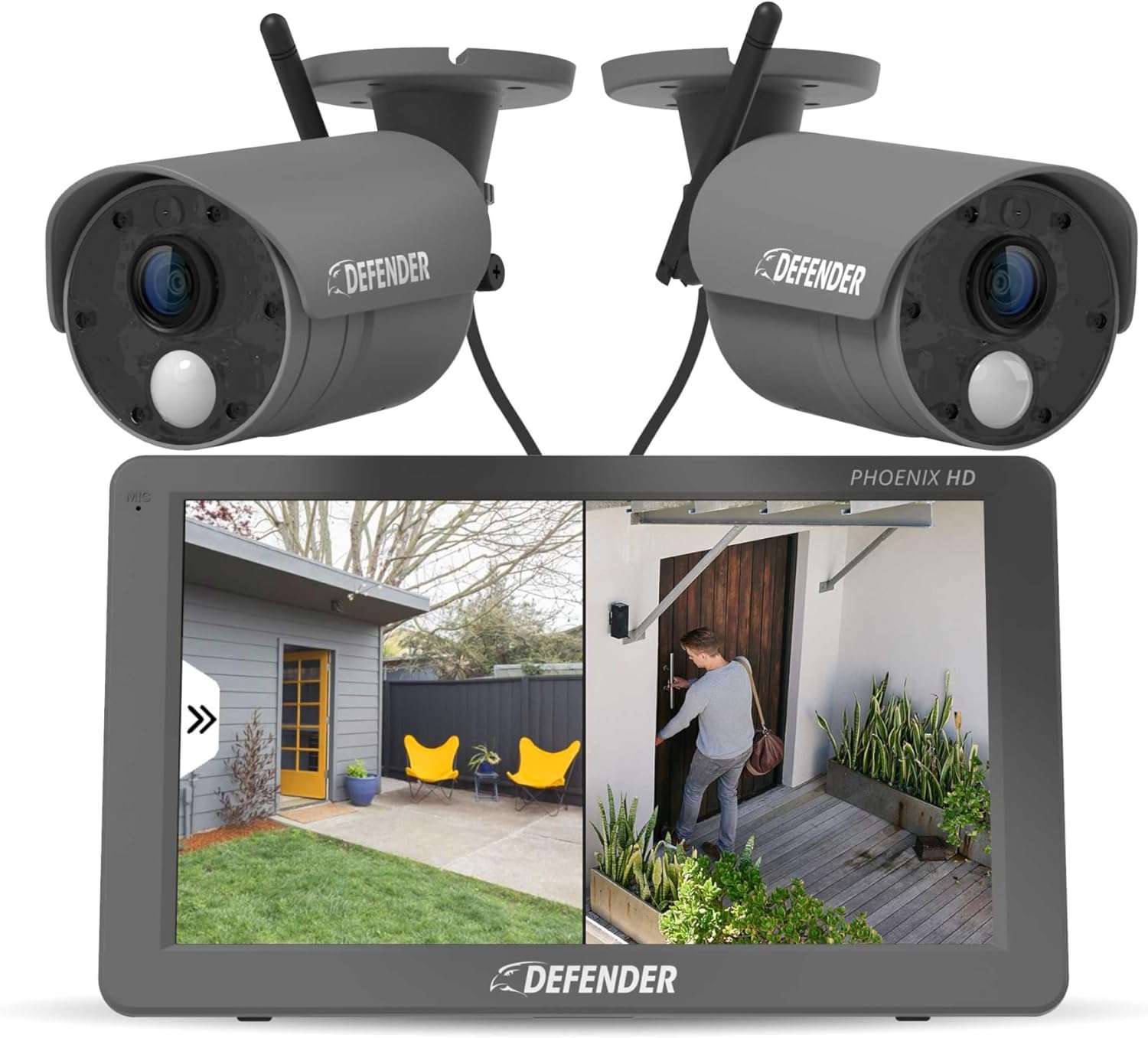 Amazon.com : Defender PhoenixHD Wireless Security Camera System with 10 ...