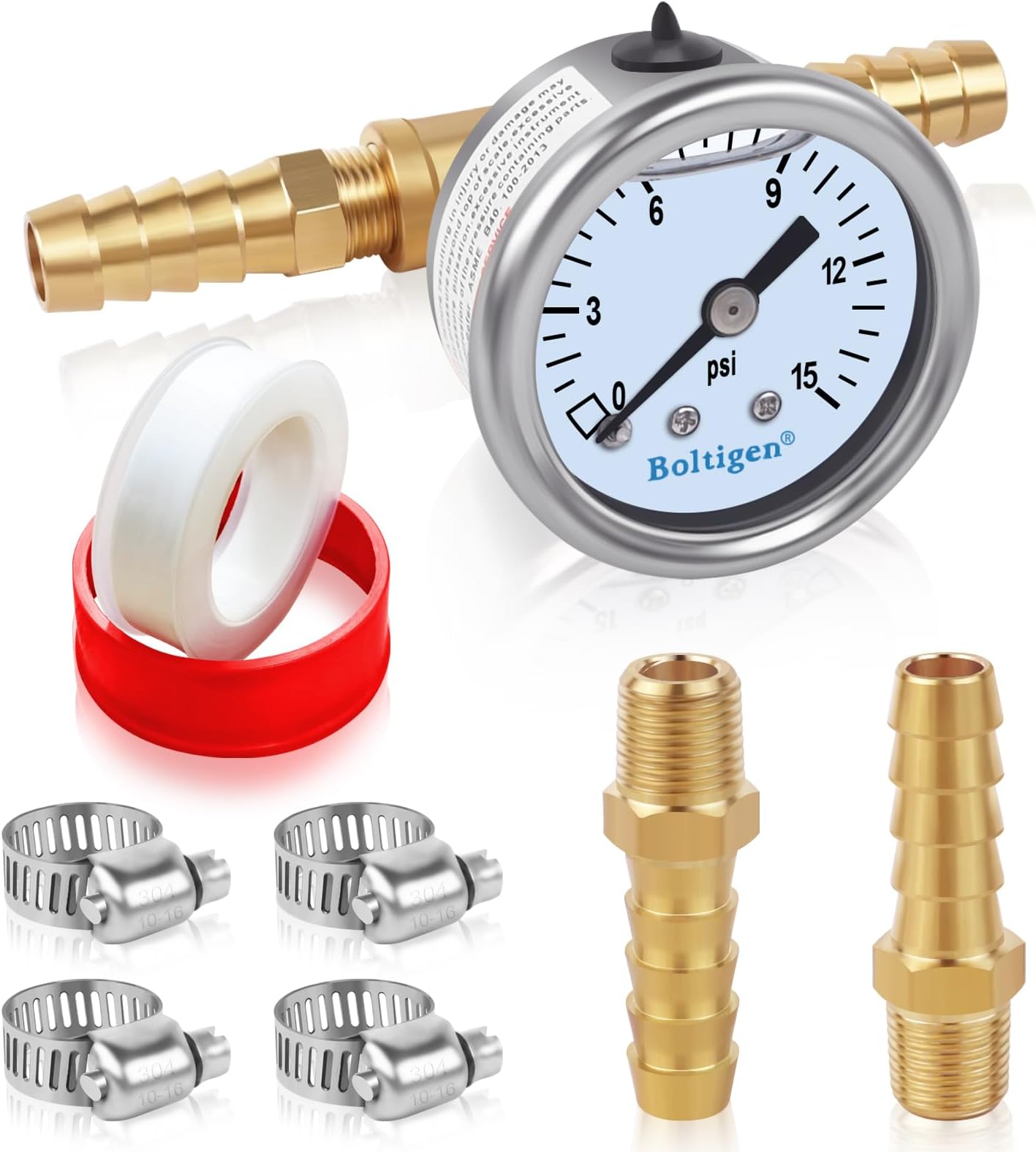 Amazon.com: Liquid Fuel Pressure Regulator Gauge Oil Pressure Gauge 0 ...