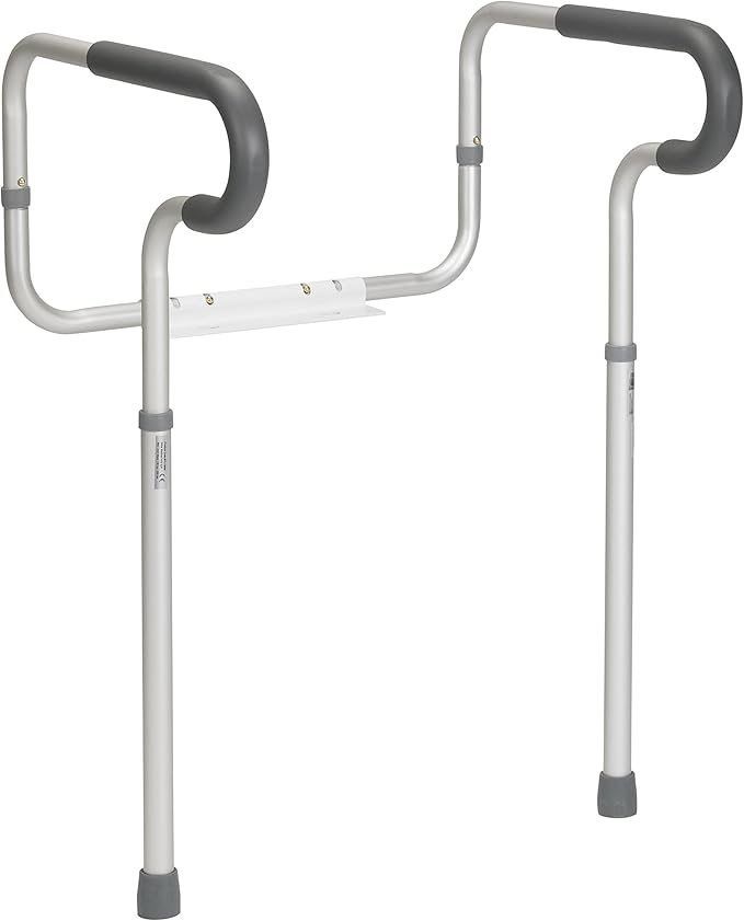 Amazon.com: Drive Medical RTL12000 Bathroom Grab Bar for Toilets, White ...