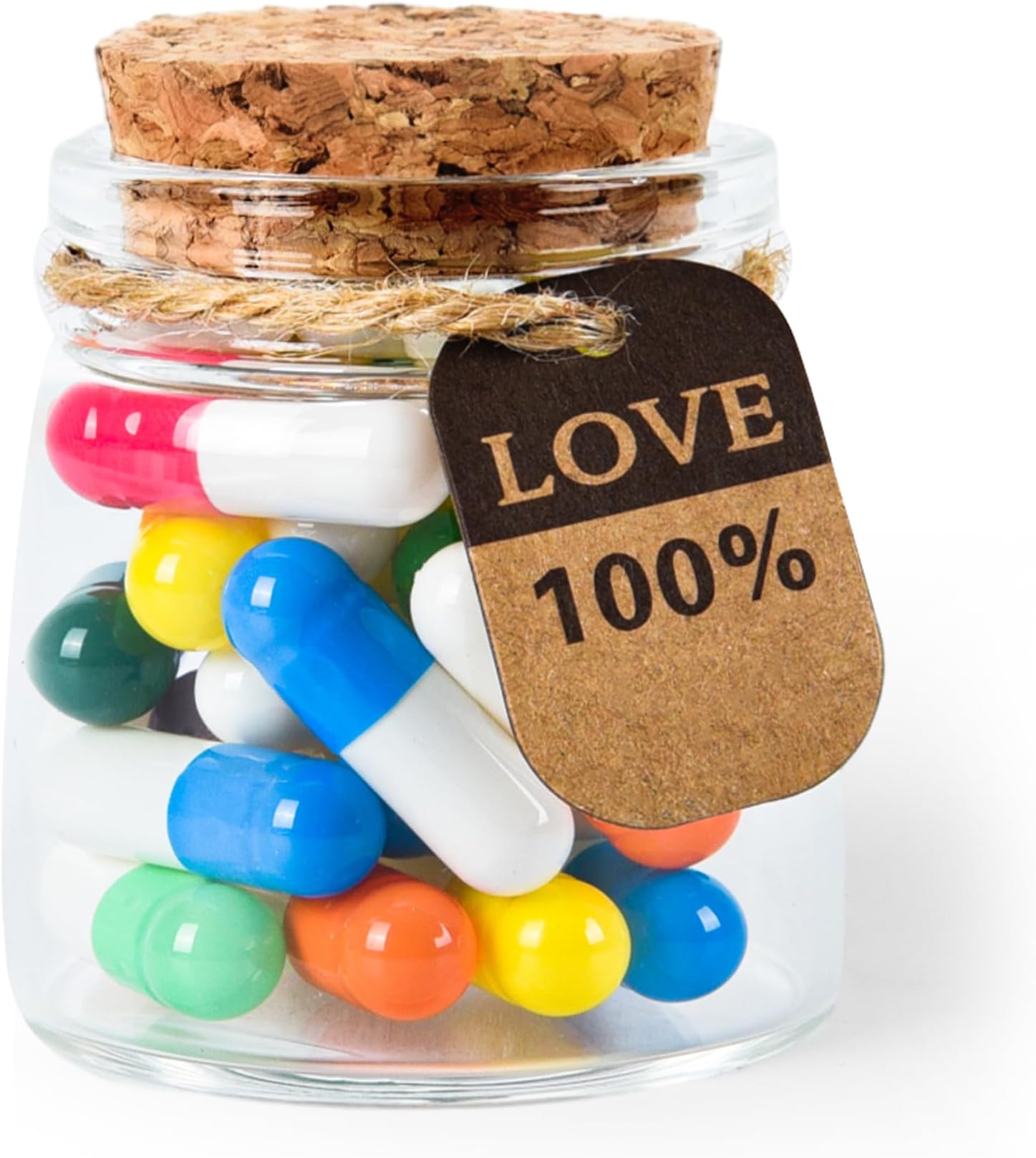 Amazon.com: Mczxon 50Pcs Capsule Letters Message in a Glass Bottles ...