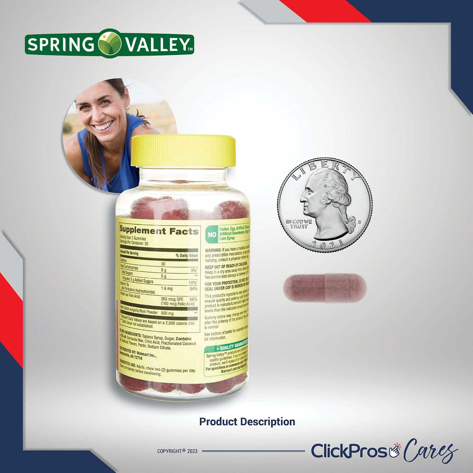 Snapklik.com : Spring Valley Beetroot Gummies 500mg 60 Count Bundle ...