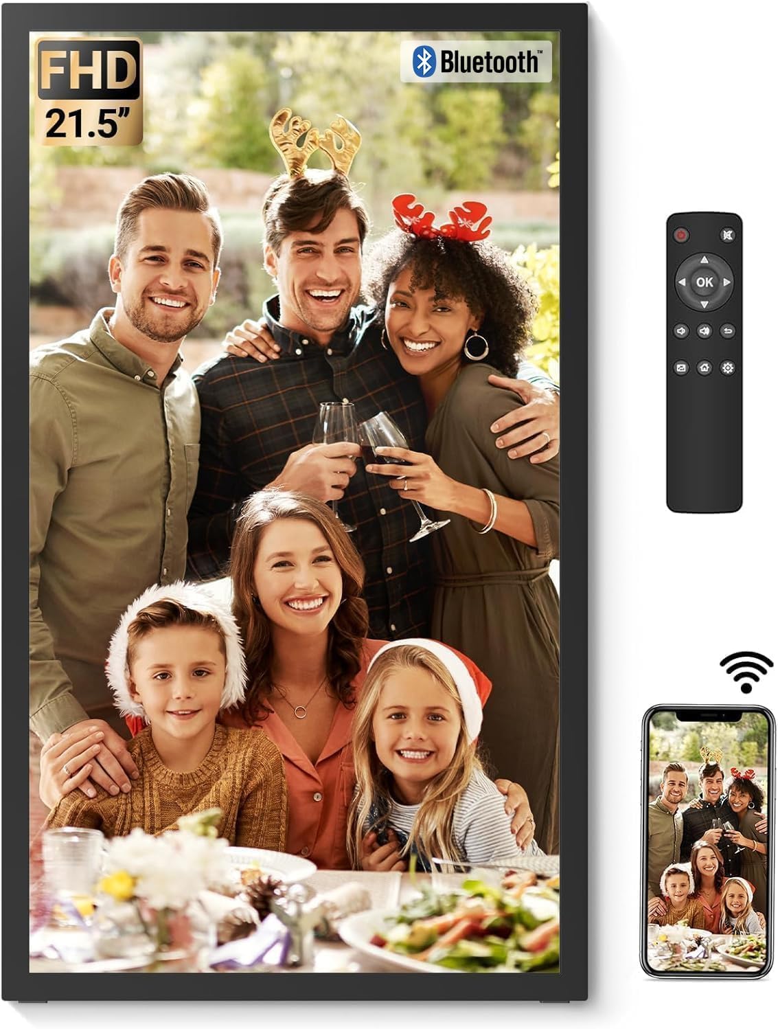 Amazon.com : BSIMB 21.5 Inch Large Digital Picture Frame(Non-Touch ...