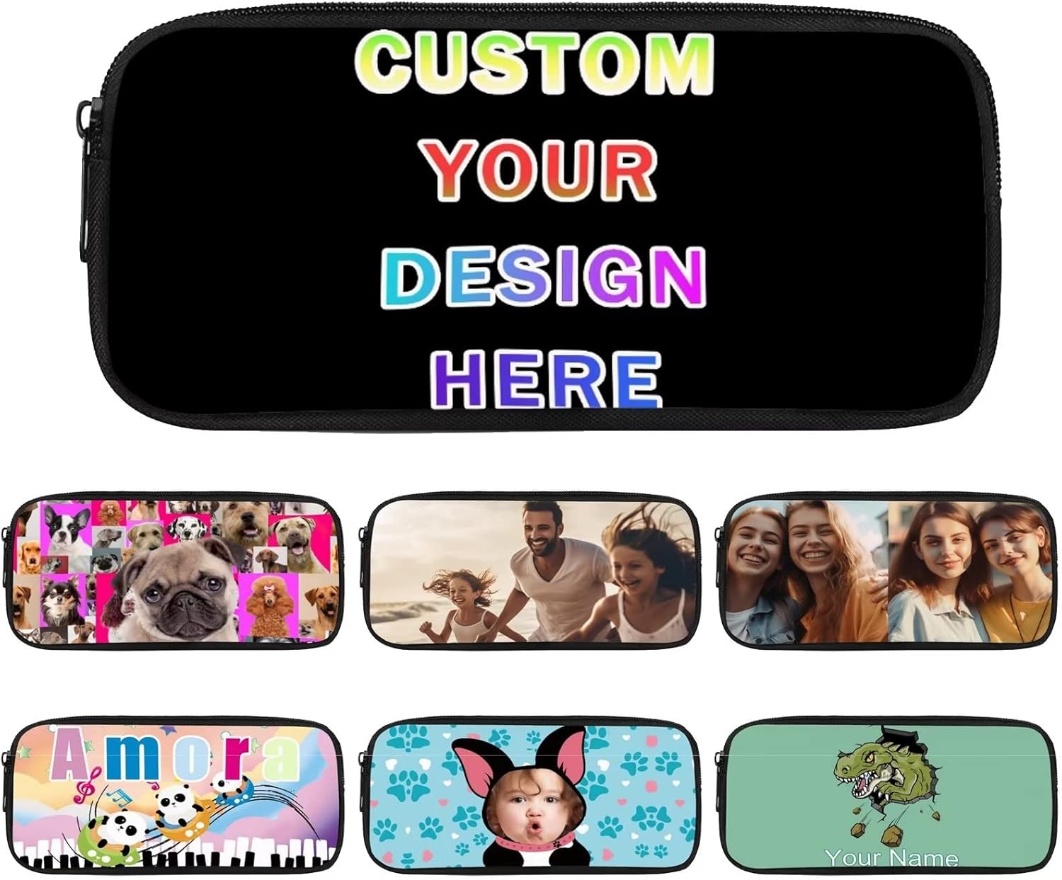 Amazon.com: Tuoxiukan Personalized Pencil Case for Kids Girls Custom ...