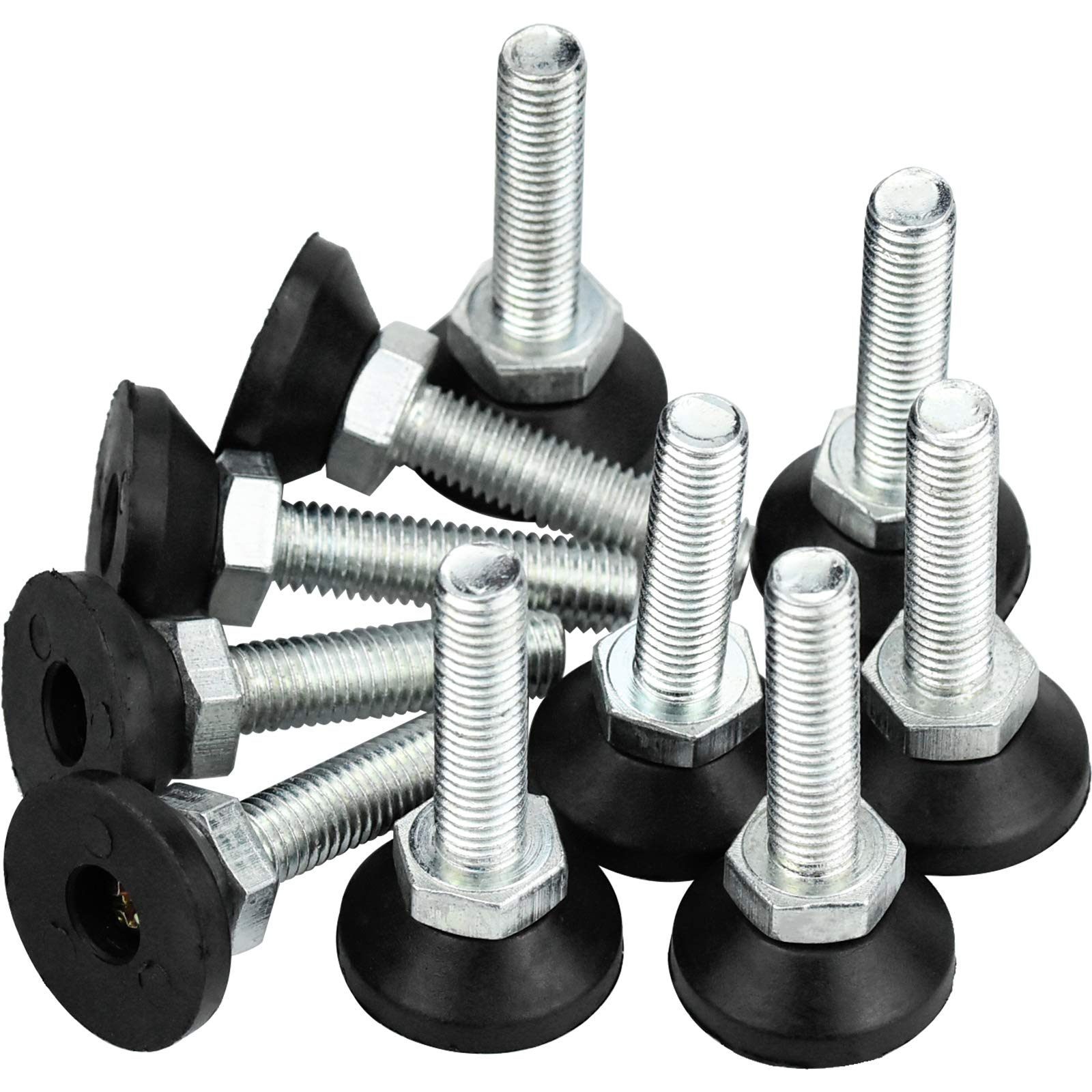 Buy 10Pcs Furniture Levelers Feet M10 x 40mm Threaded Adjustable Table ...