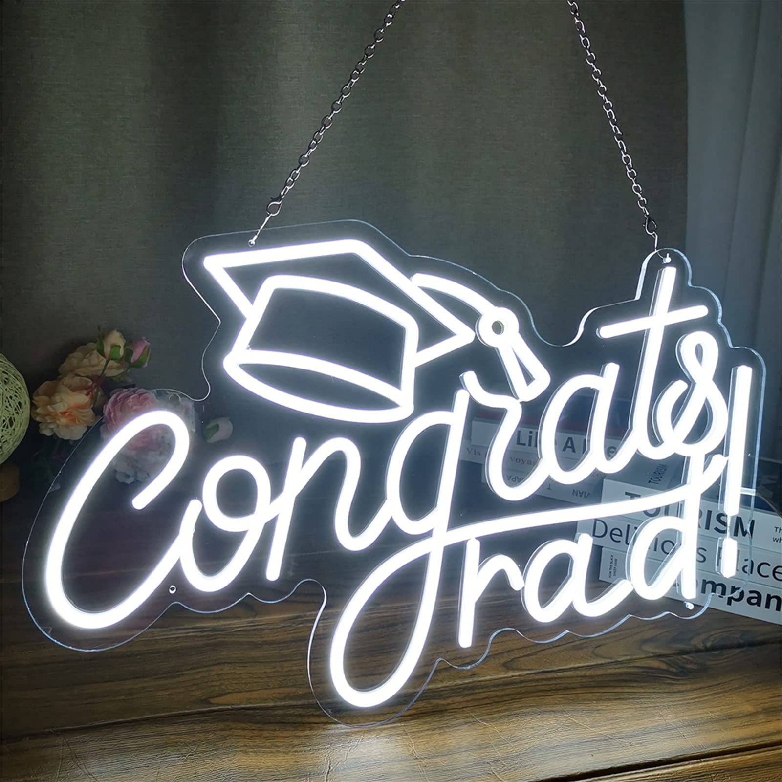 Amazon.com: MAXSMLZT Neon Sign Congrats Grad Led Neon Light for ...