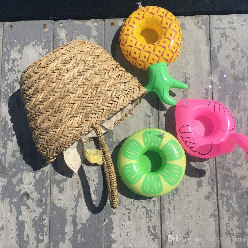 Snapklik.com : Inflatable Drink Holder 3 Pack Pineapple Drink Pool ...