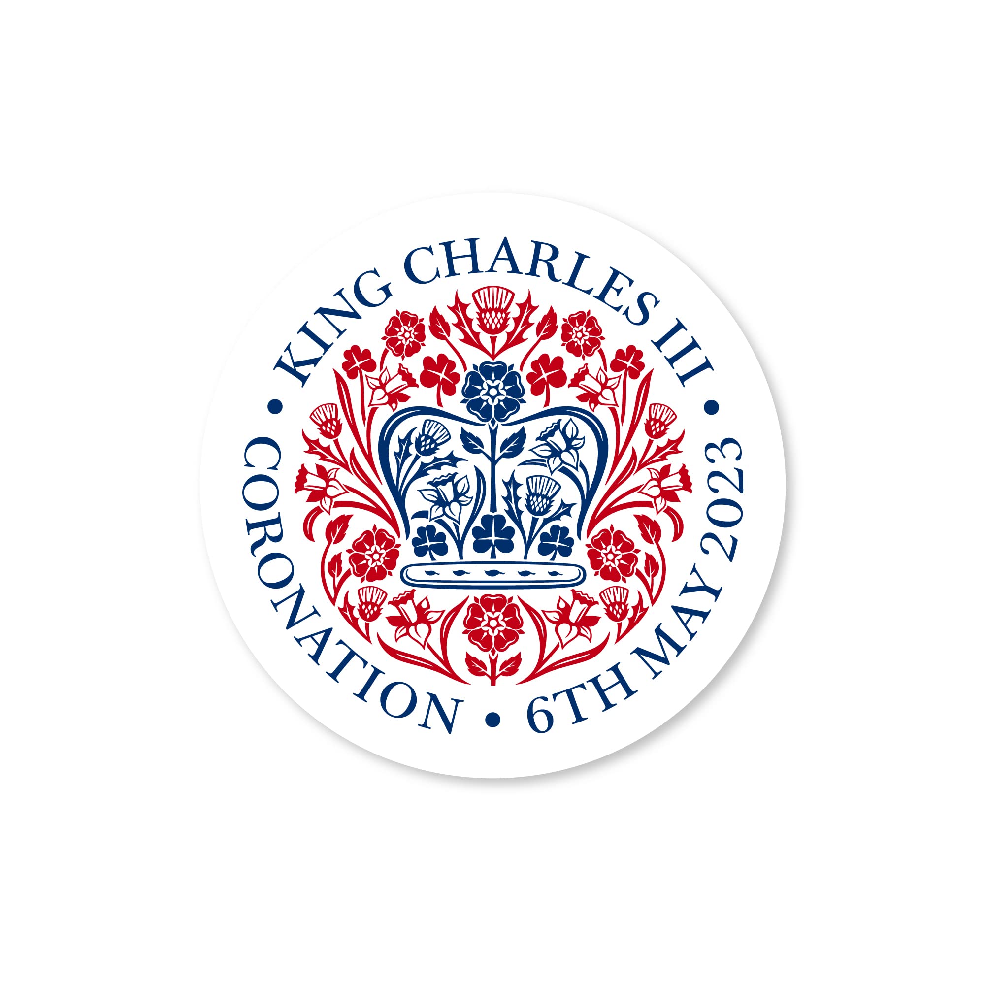 Buy stika.co King Coronation Emblem, King Charles III Silhouette, His ...