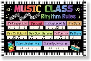 Amazon.com: Generic Music Classroom Poster - Music Classroom Decor ...