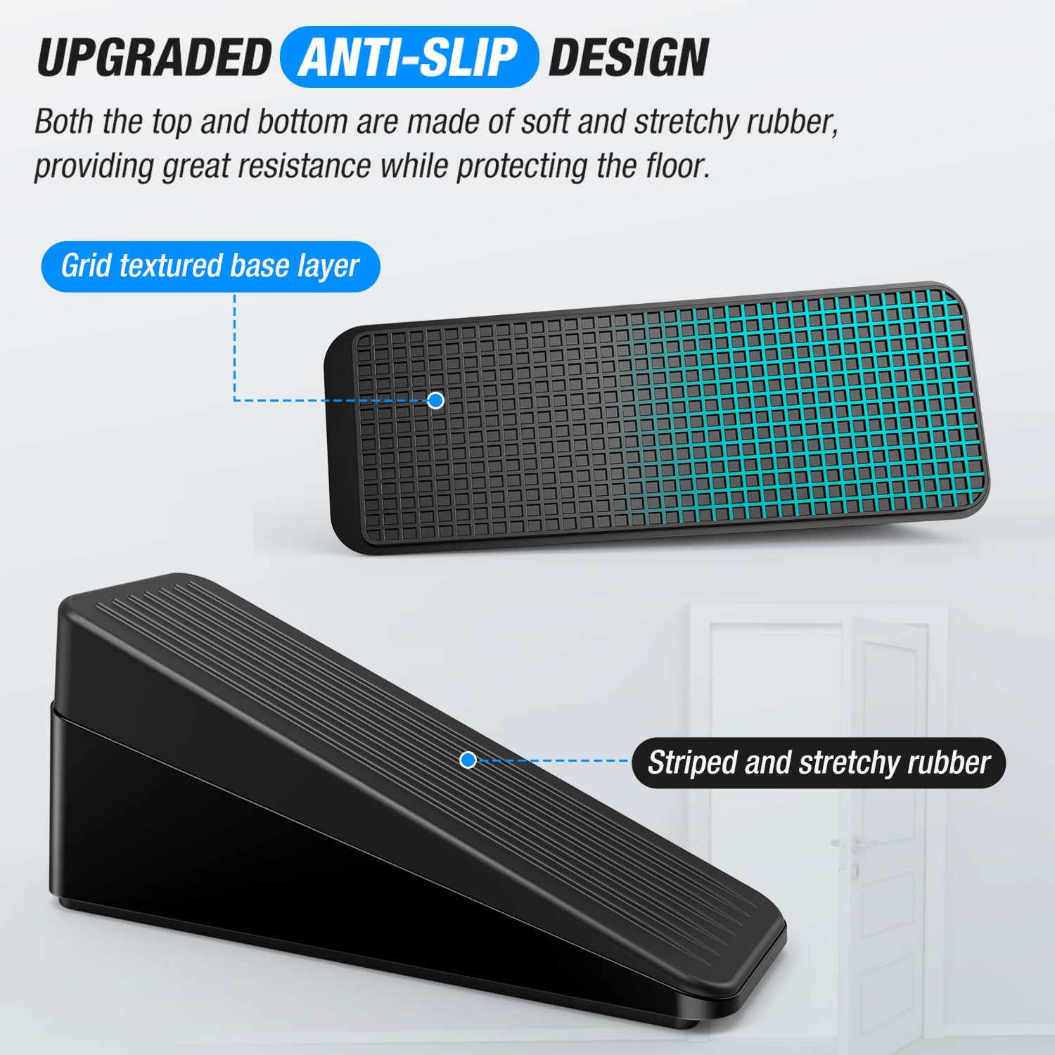 Snapklik.com : 2.2 Inch Large Door Stopper, Strongest Metal Door Stops ...