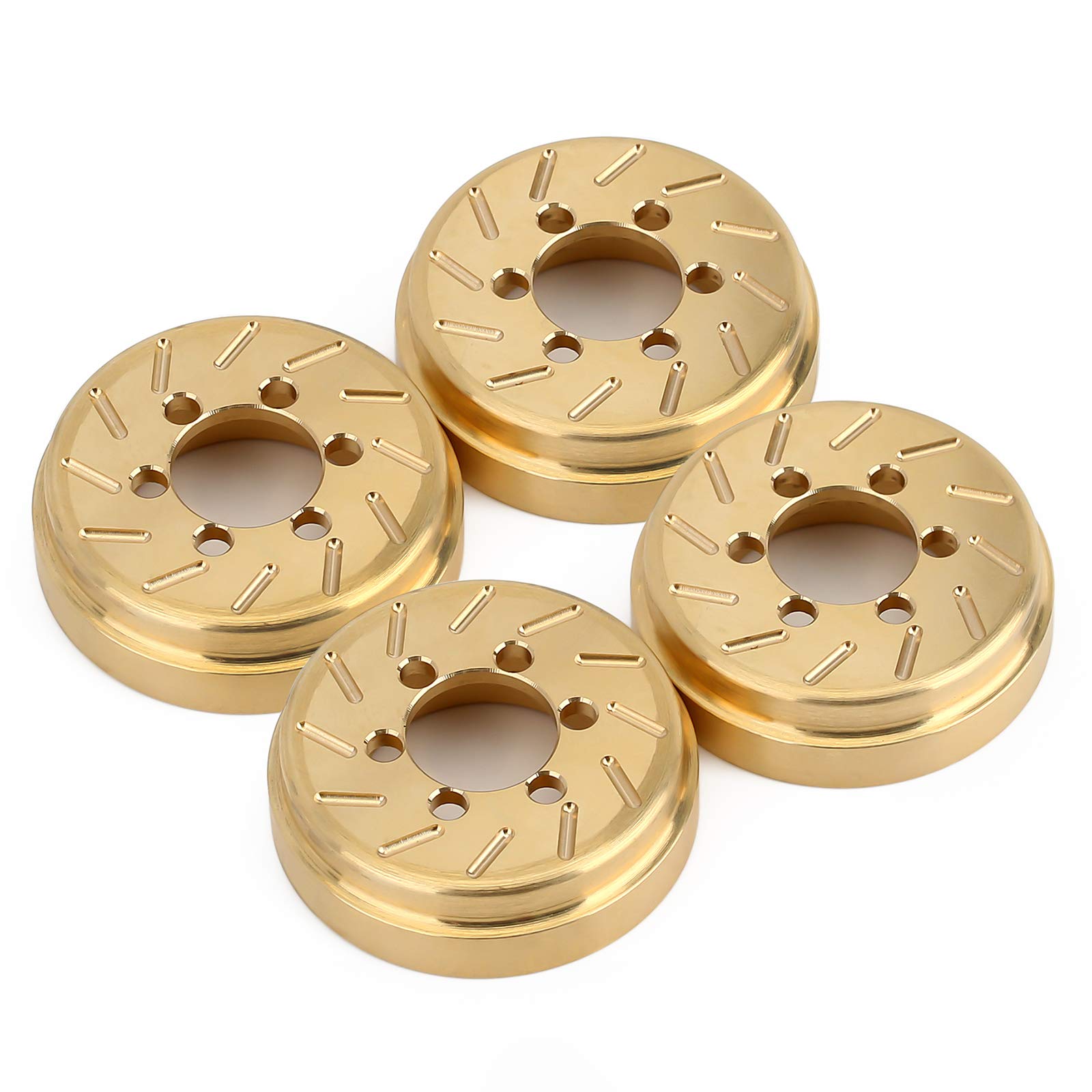 Amazon.com: INJORA RC Internal Brass Counterweight 4pcs Brake Disc ...
