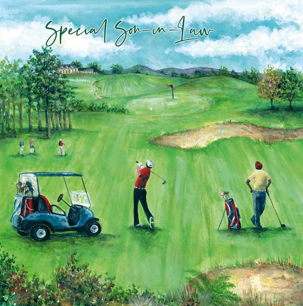 Noel Tatt Son-in-Law Birthday Card - Round of Golf - Eco-Friendly and ...