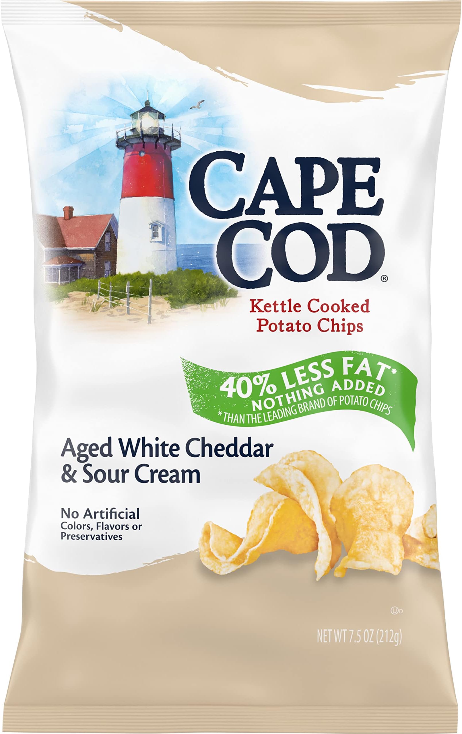 Amazon.com : Cape Cod Potato Chips, Original Kettle Cooked Chips, Snack ...