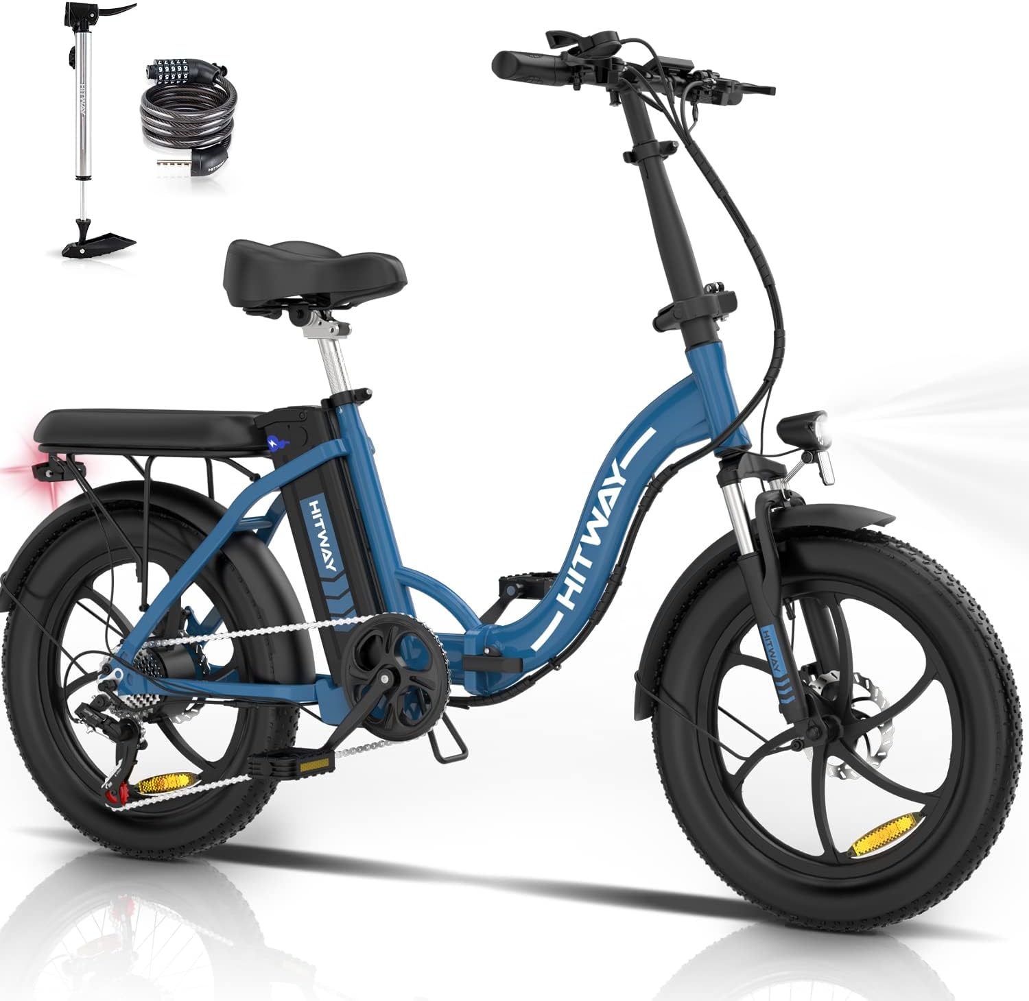 HITWAY E-Bike Vélo électrique 20 Pouces Fat Tire E-Bike Vélo Pliant ...