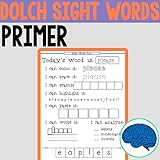 Dolch Primer Sight Words Bingo Cards