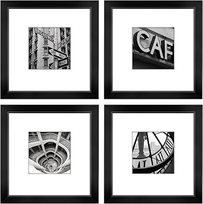 Amazon.com: Gallery Perfect Gallery Wall Kit Square Photos with Hanging ...