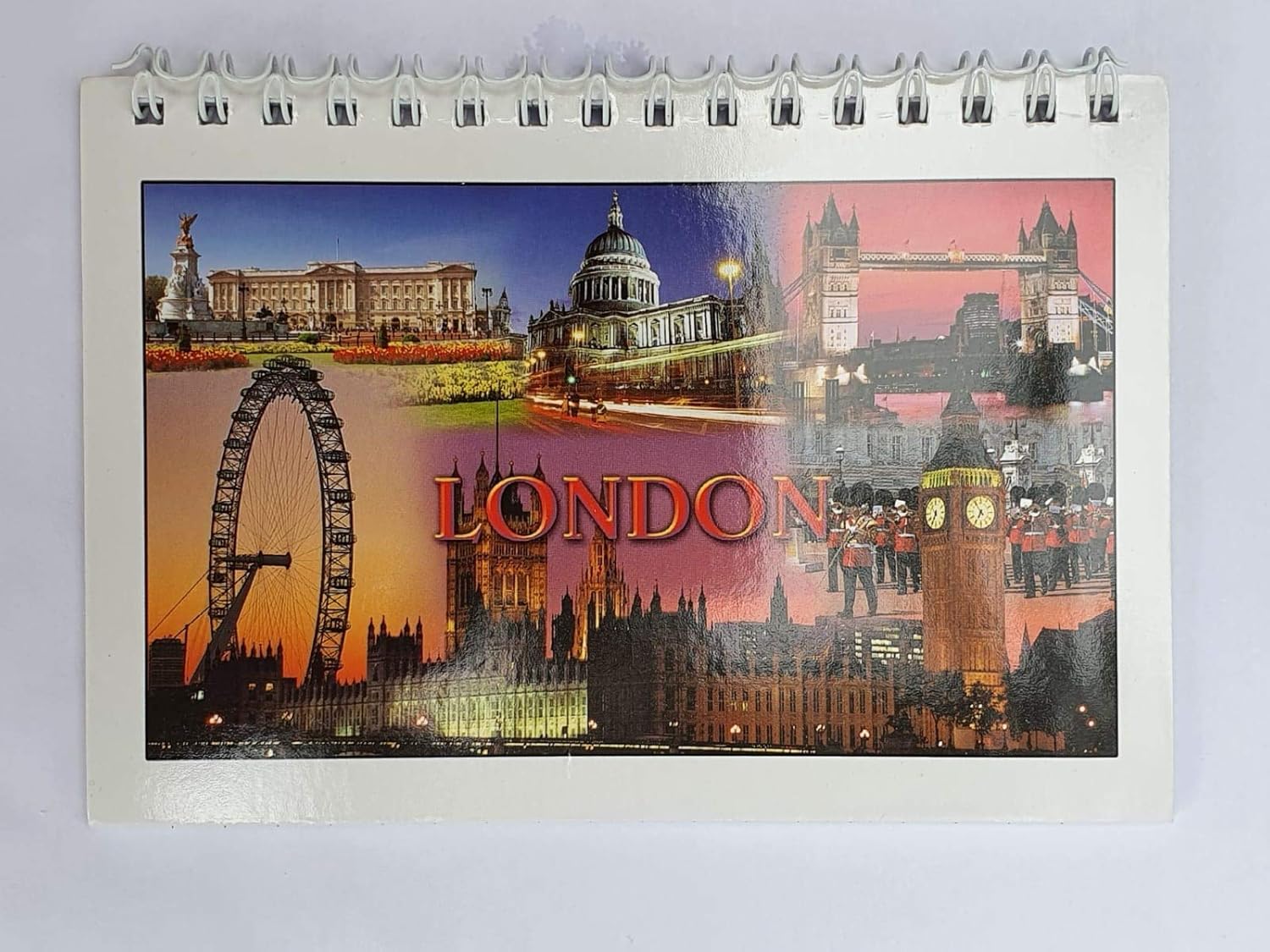 London Photos Notebooks Set of 12 – A6 Size/Wirebound Notepads / 3 with ...