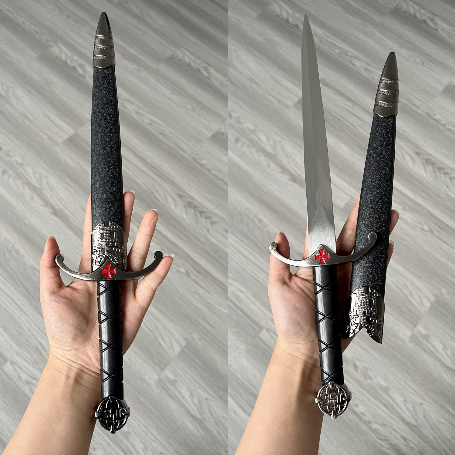 Snapklik.com : 15" Medieval Knights Templar Dagger Short Sword