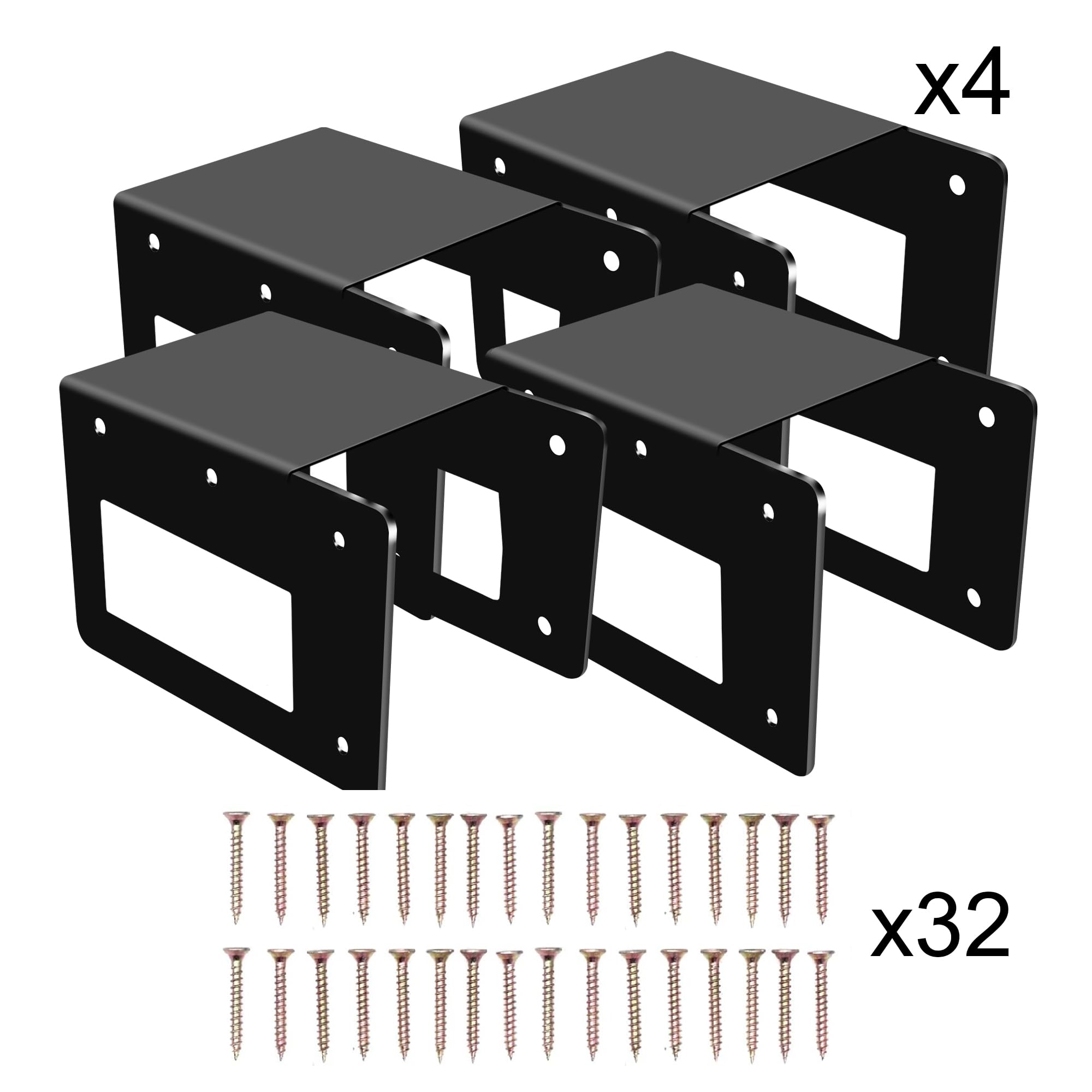Snapklik.com : Zhitaoxun 4 Pack Firewood Log Storage Rack Bracket