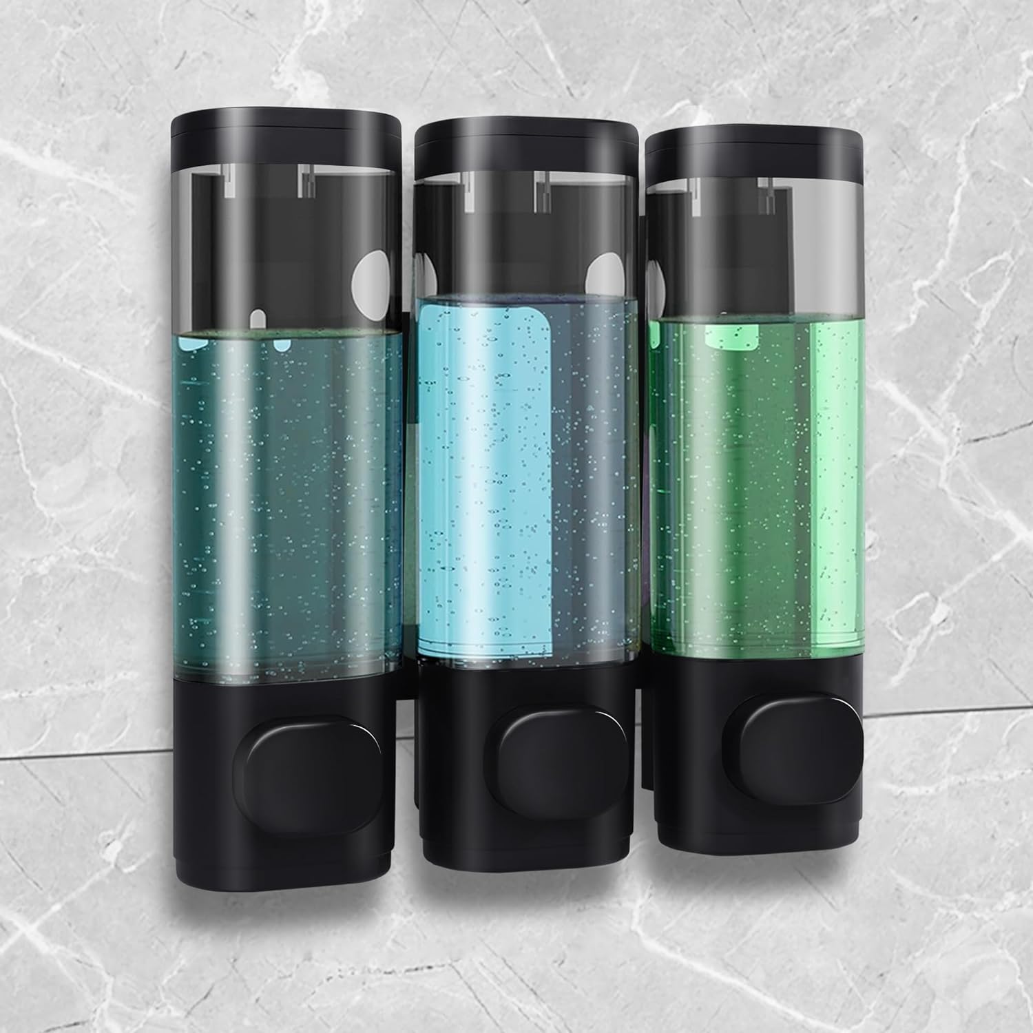 Bathroom Shower Dispensers, 3-in-1 Shampoo and Conditioner Dispenser, 3 ...