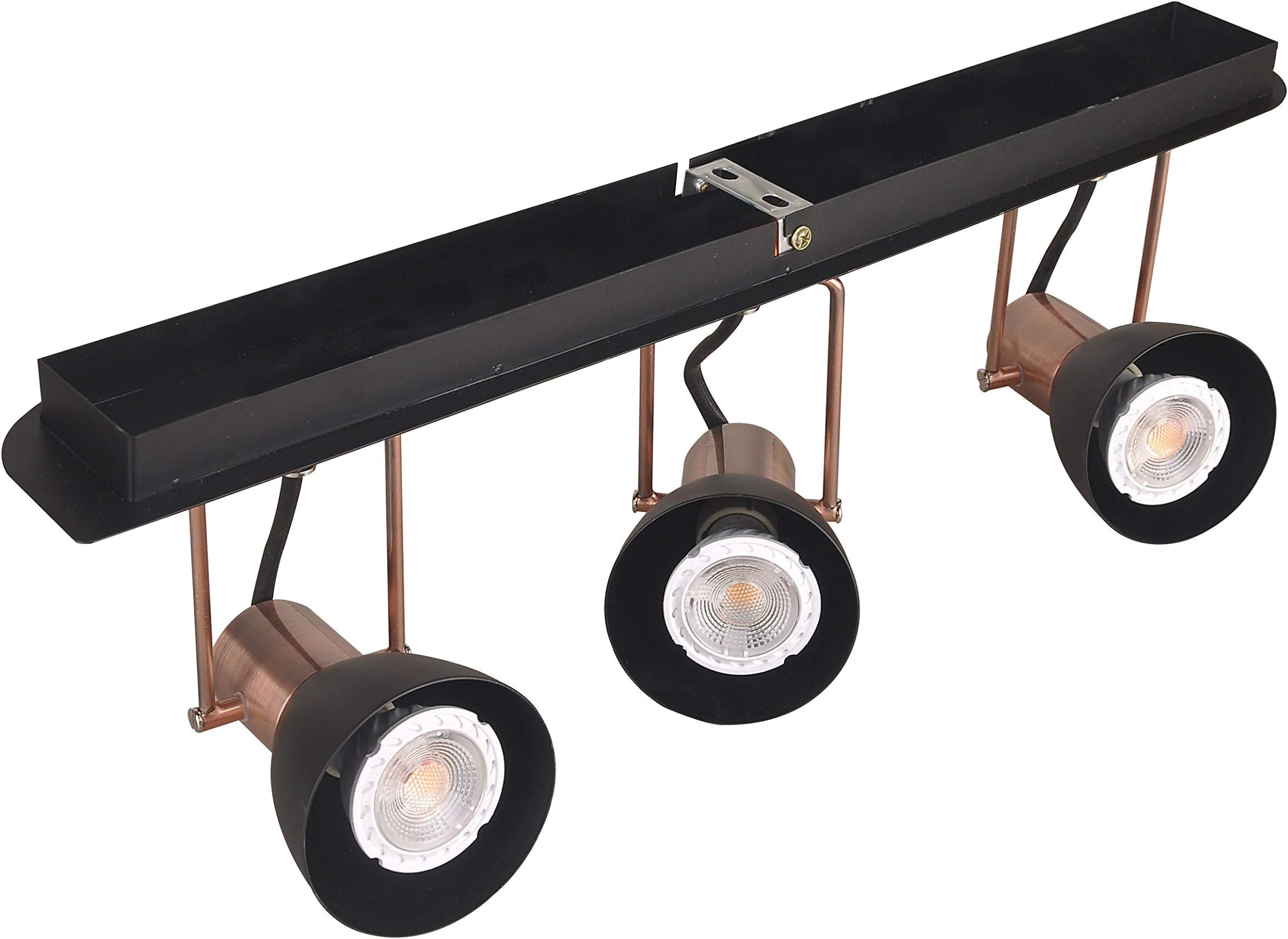 KimYan Track Lighting 20" Plug-in 3 Light, 3 Way Ceiling Spotlights 3 ...