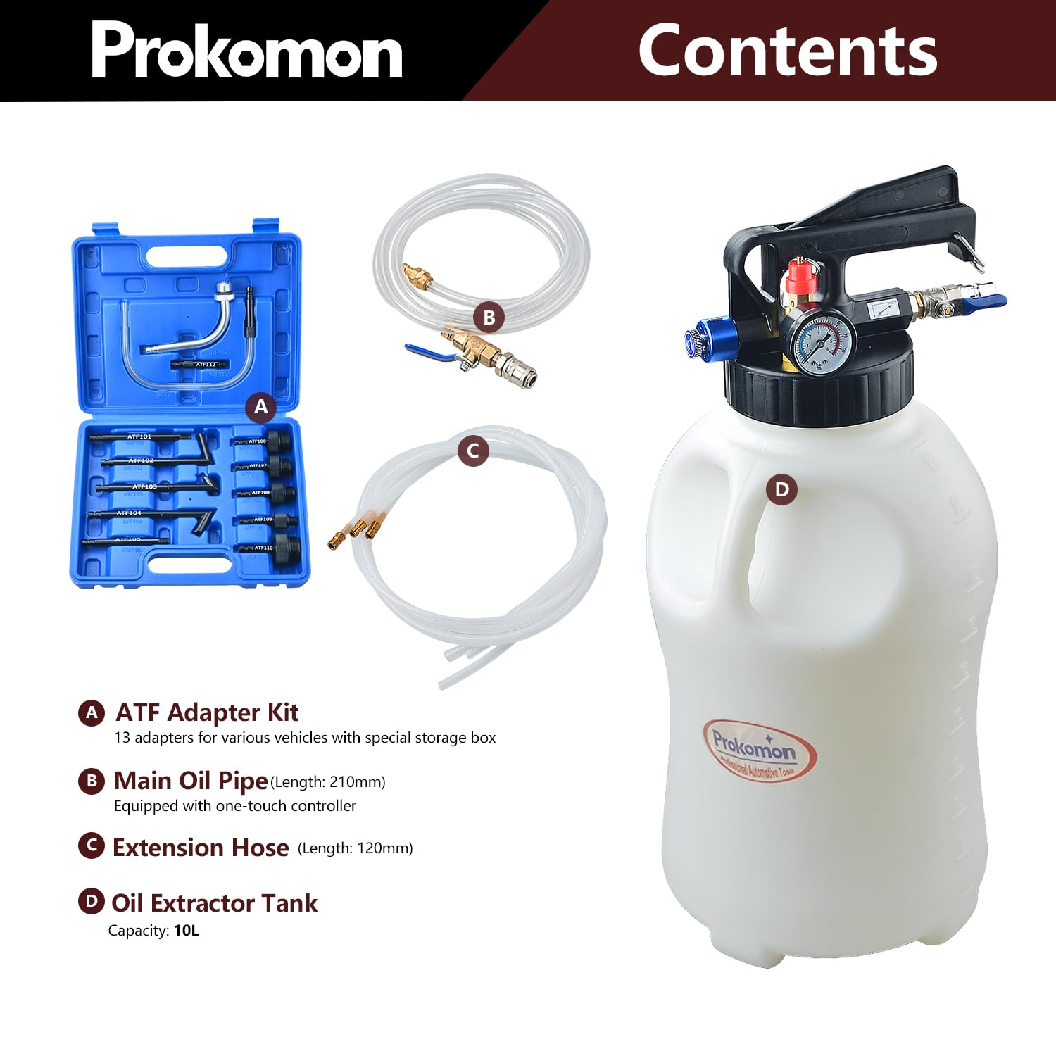 Snapklik.com : Prokomon 10L Pneumatic Gearbox Transmission Oil Filling ...