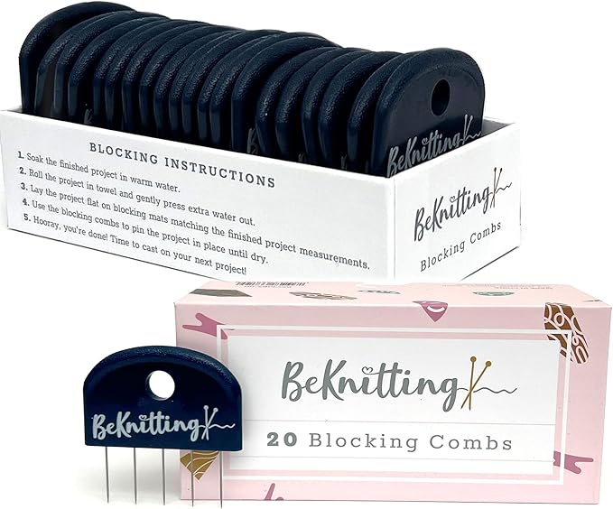 Amazon.com: Set of 20 Blocking Combs for Knitting, Crochet, Lace | for ...