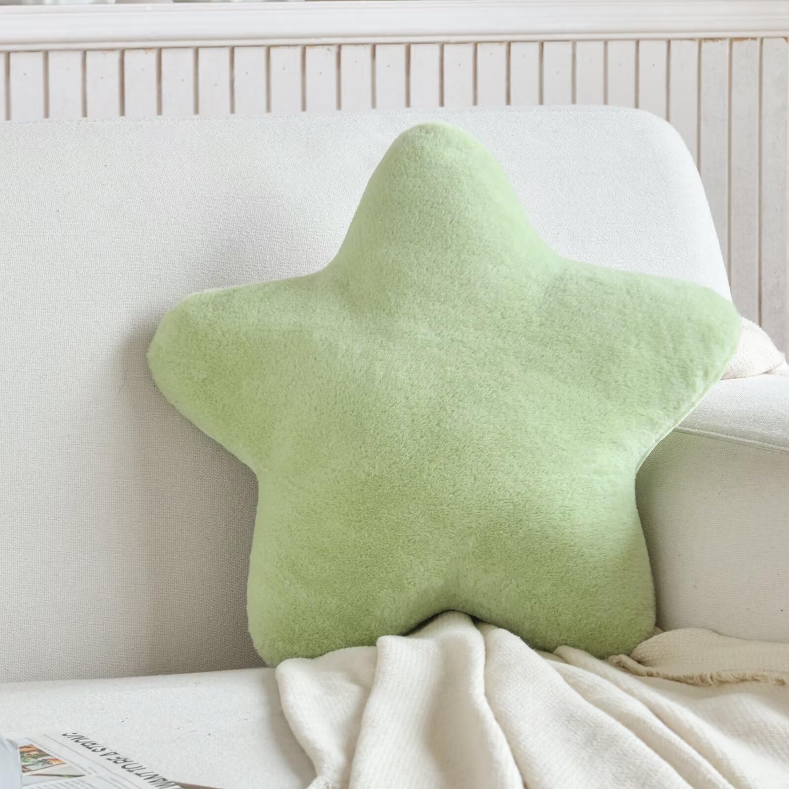 Amazon.com: TESICA Star Shaped Pillow Decorative Star Pillow for Bed ...