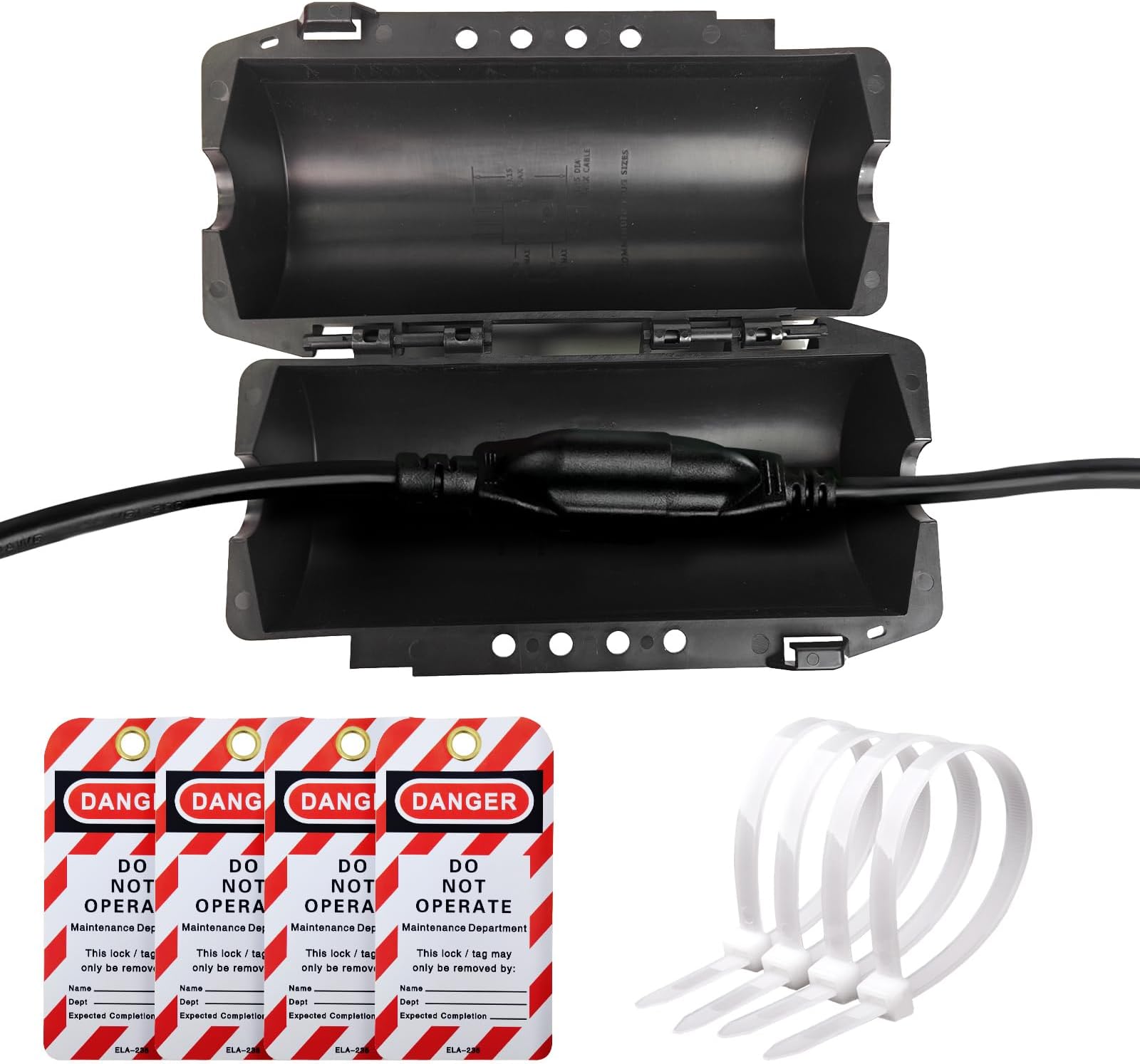 Made in USA Weatherproof Electrical Outlet Box Cover & Single Pole ...