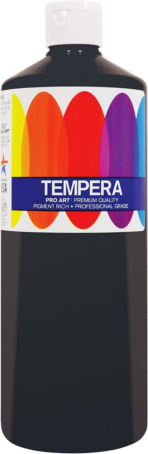 Amazon.com: Pro Art Liquid Tempera Paint, 16 fl. oz. (473 ml), Black ...